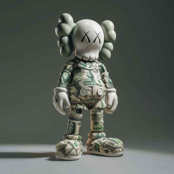 Cash KAWS - PikPoket. Mini Prints, Enamel Pins + More