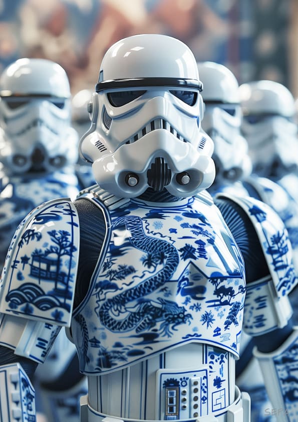 Storm Trooper Army Battle Porcelain Series - PikPoket. Mini Prints ...