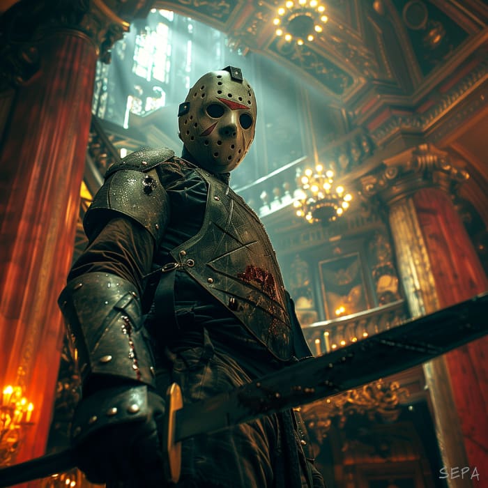 Baroque Series - Jason Voorhees Print - PikPoket. Mini Prints, Enamel ...