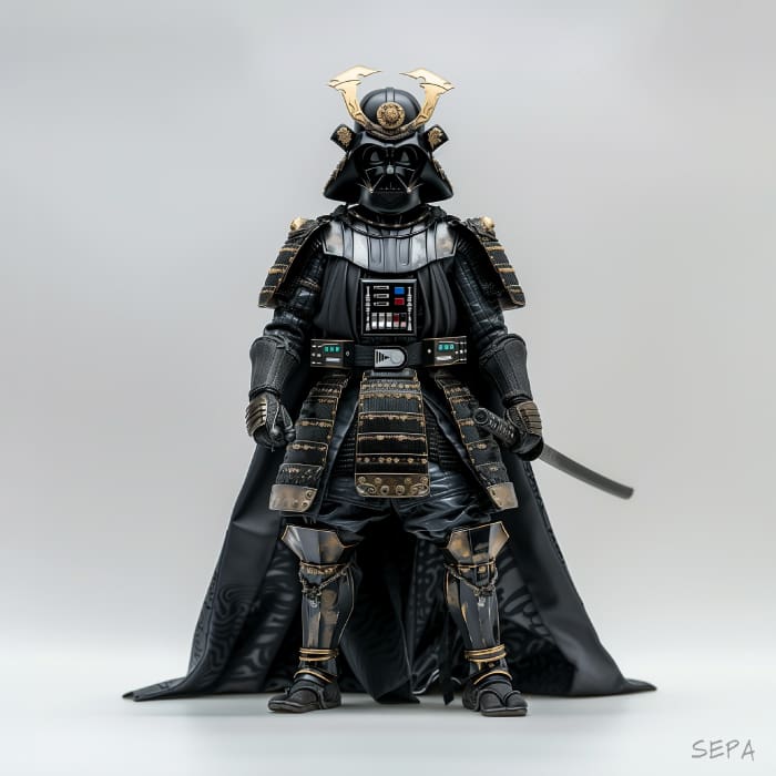 Samurai Series - Darth Vader Print - PikPoket. Mini Prints, Enamel Pins ...
